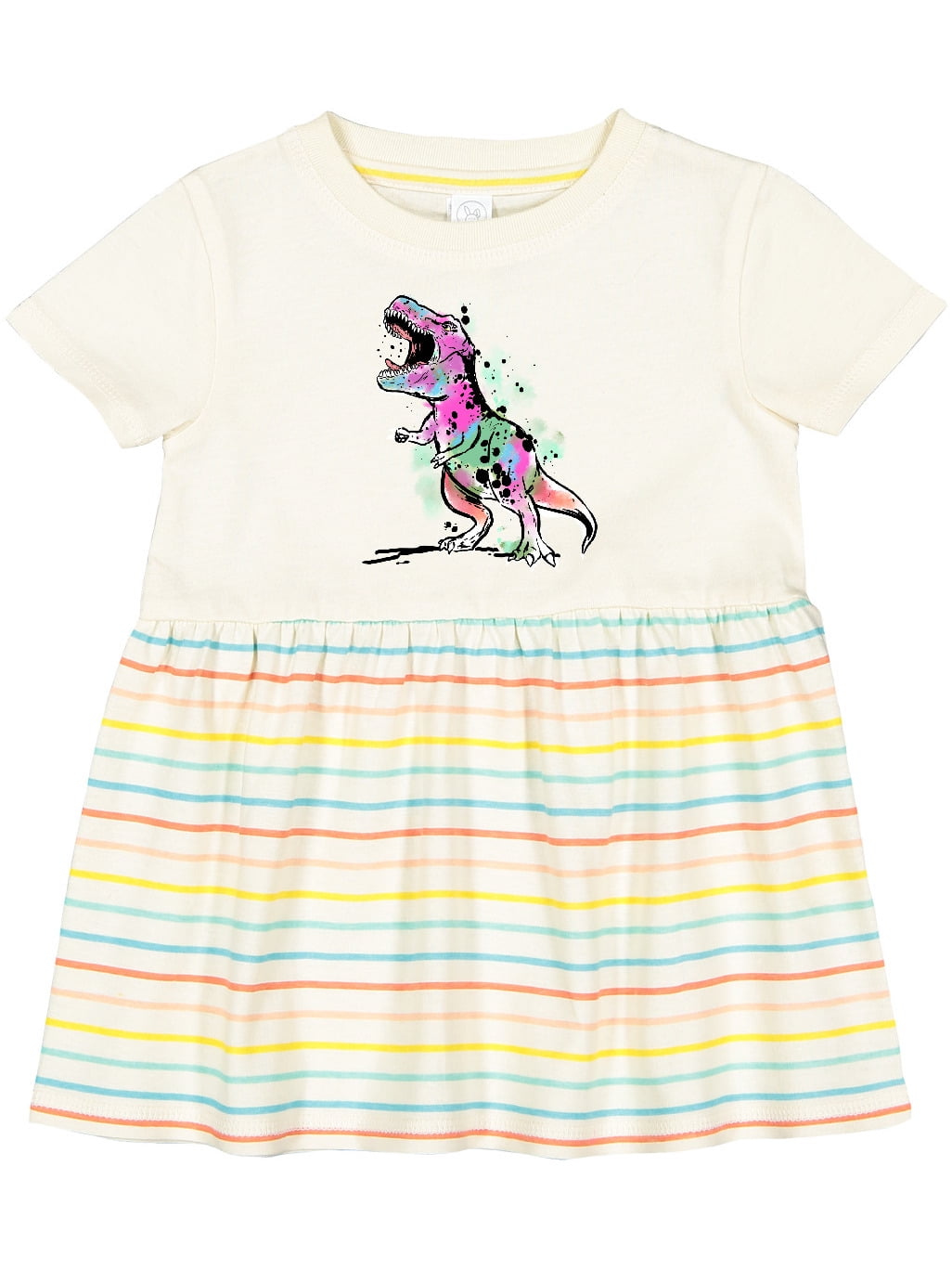 Inktastic Graffiti Paint Splatter T-rex Girls Baby Dress - Walmart.com