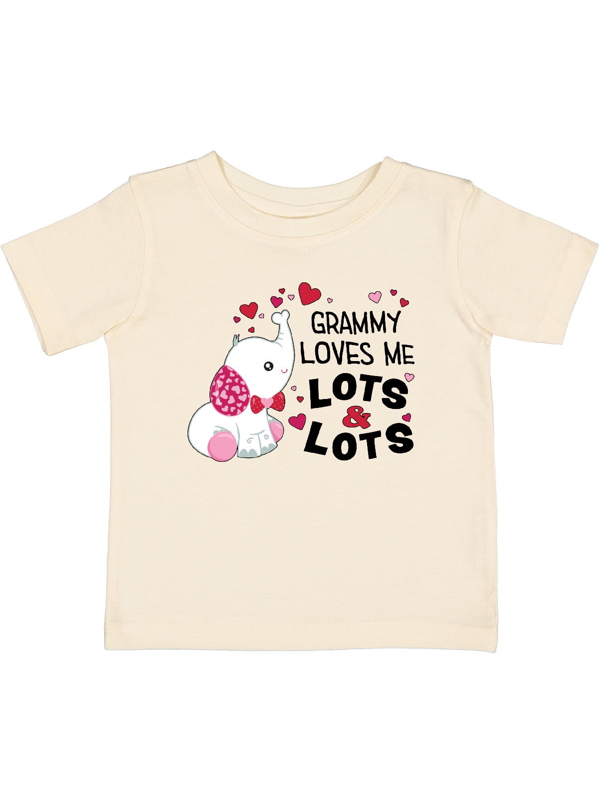 Inktastic Grammy Loves Me Lots and Lots- Cute Elephant Boys or Girls Baby T-Shirt - Walmart.com