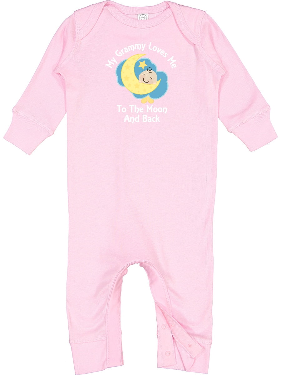 Inktastic Grammy Loves Me Moon and Back Baby Romper Coveralls - Walmart.com