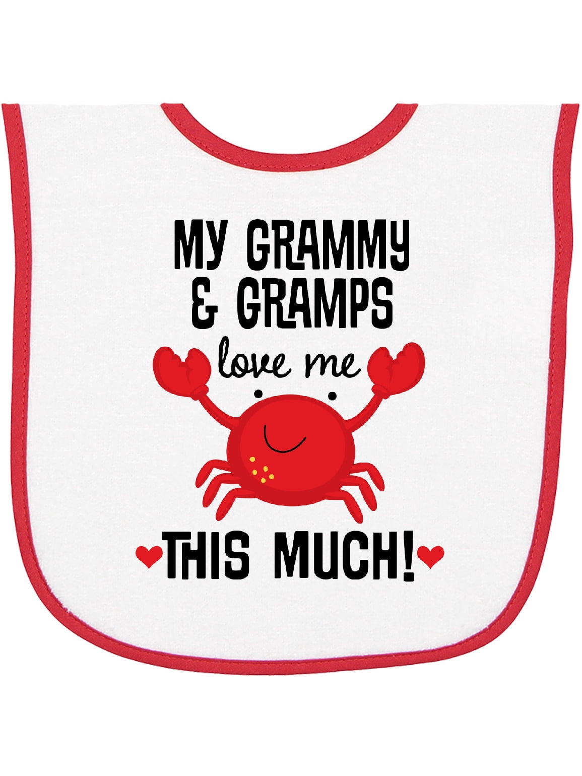 Inktastic Grammy and Gramps Love Me Grandson Grandchild Baby Terry ...