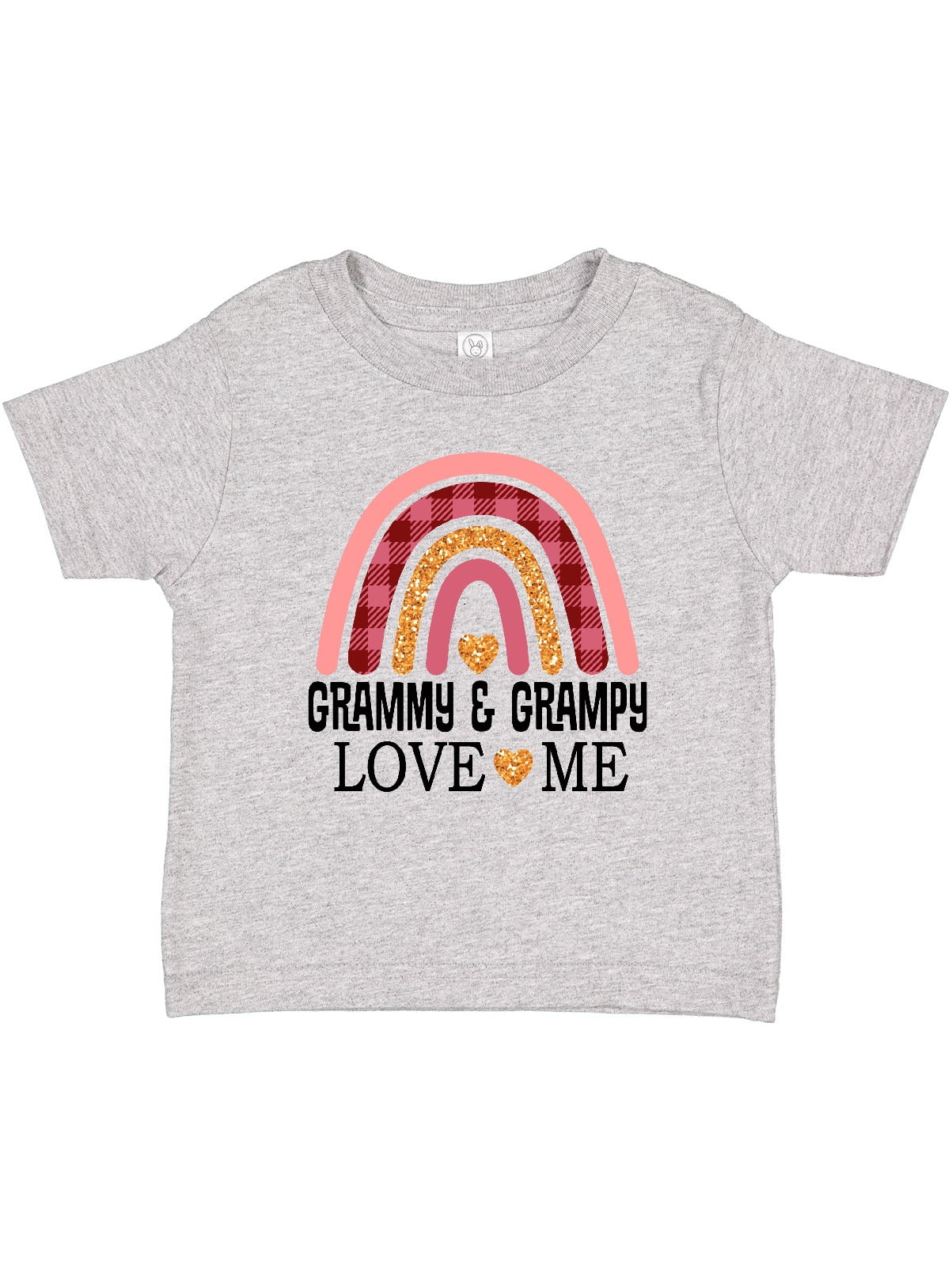 Inktastic Grammy and Grampy Love Me Grandchild Rainbow Girls Baby T-Shirt - Walmart.com