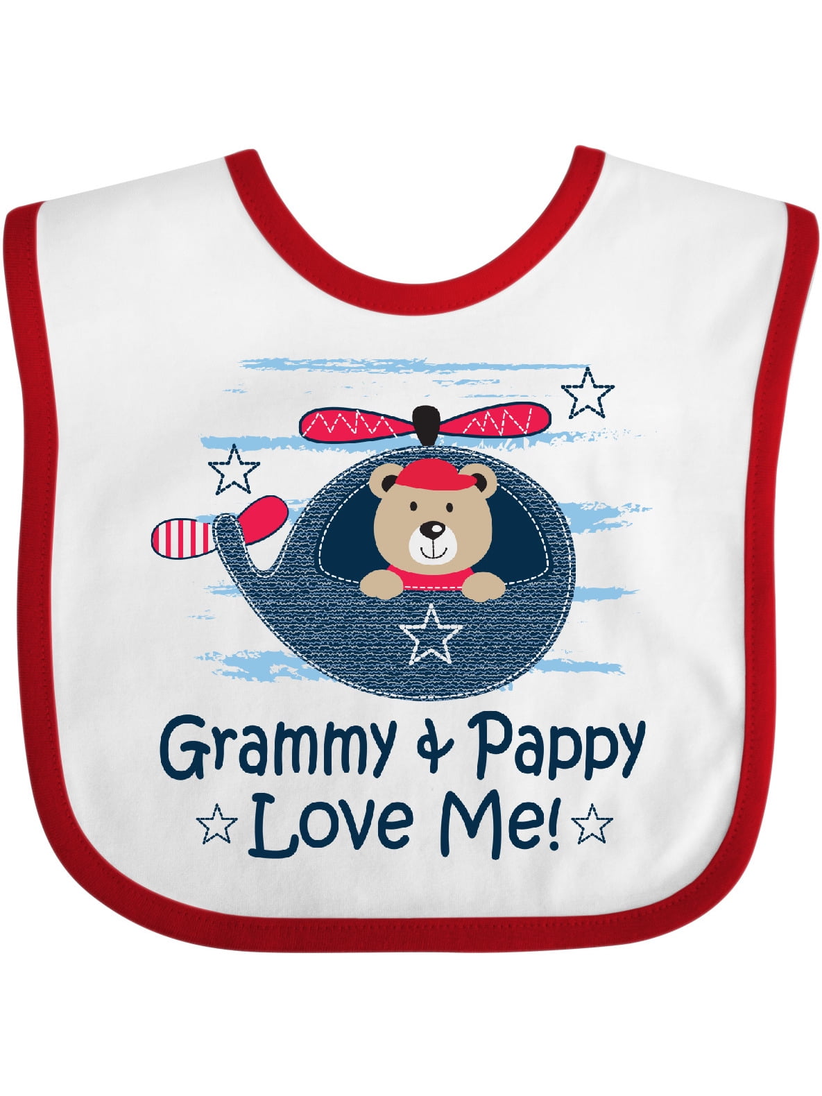 Inktastic Grammy and Pappy Love Me Boys or Girls Baby Bib - Walmart.com