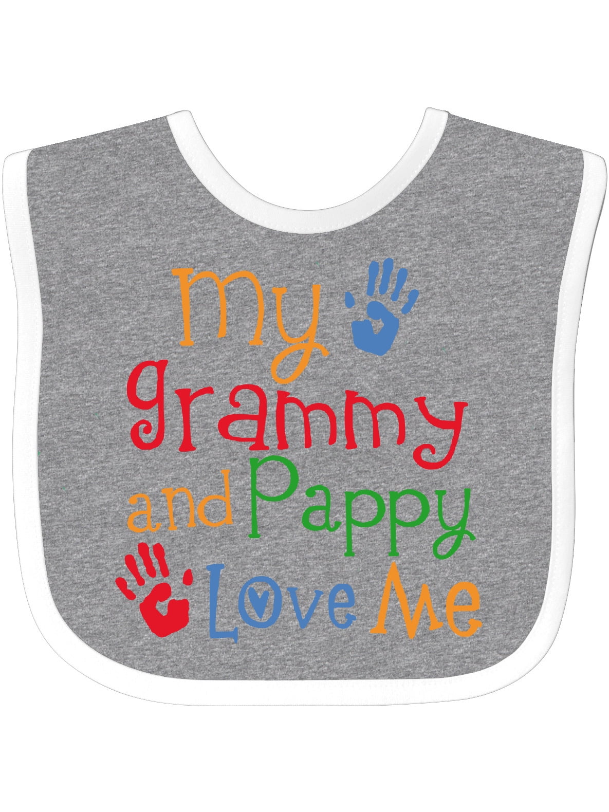 Inktastic Grammy and Pappy Love Me Boys or Girls Baby Bib - Walmart.com