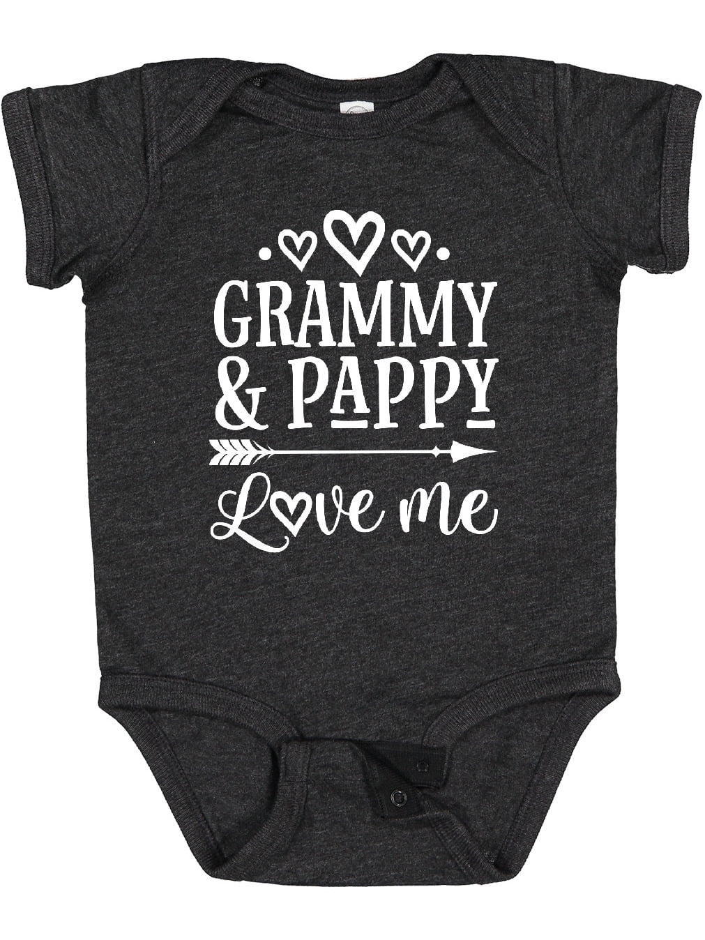 Inktastic Grammy and Pappy Love Me Girls Granddaughter Girls Baby ...