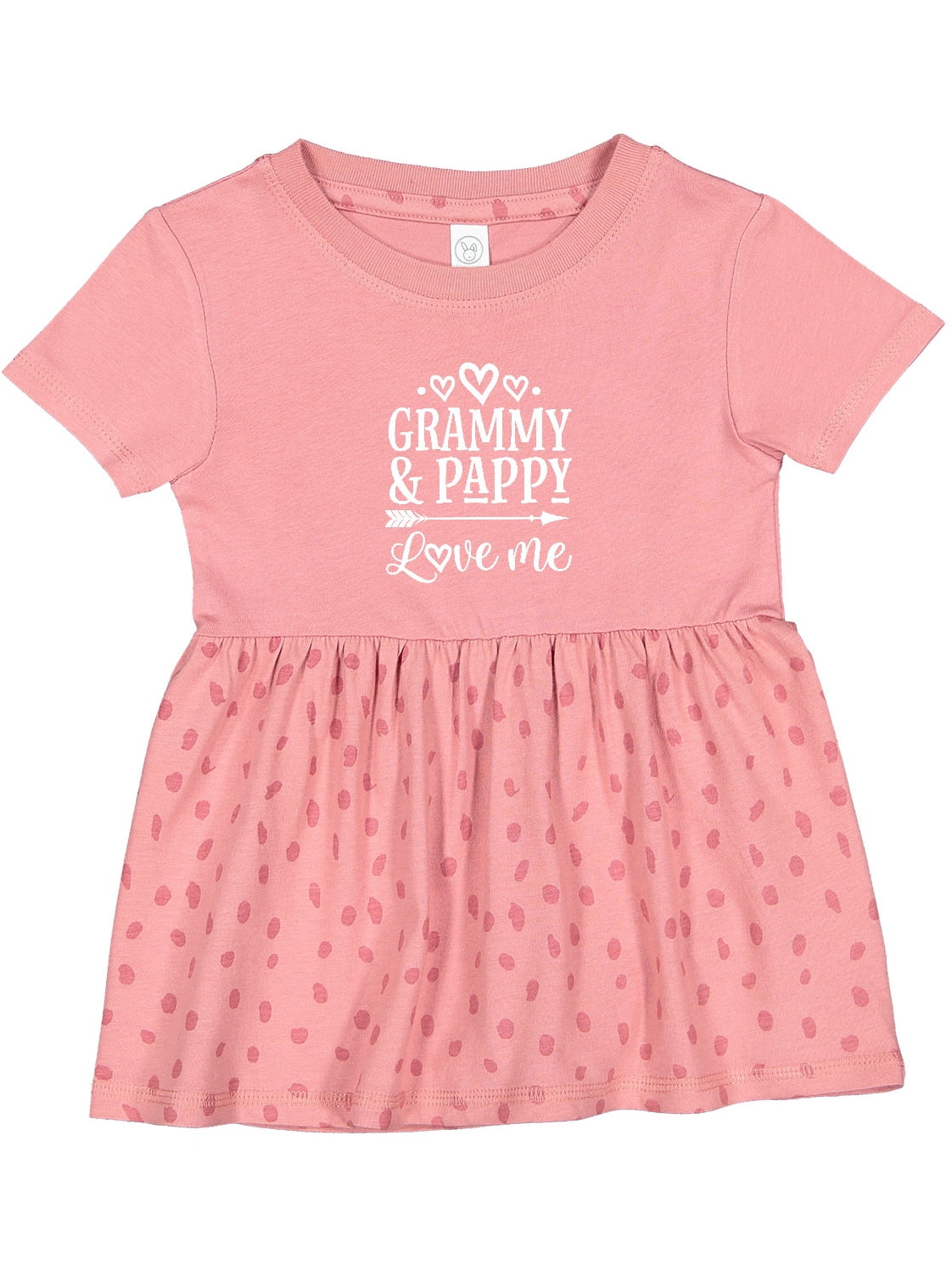 Inktastic Grammy and Pappy Love Me Girls Granddaughter Girls Baby Dress - Walmart.com