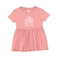 Inktastic Grammy and Pappy Love Me Girls Granddaughter Girls Baby Dress - Walmart.com
