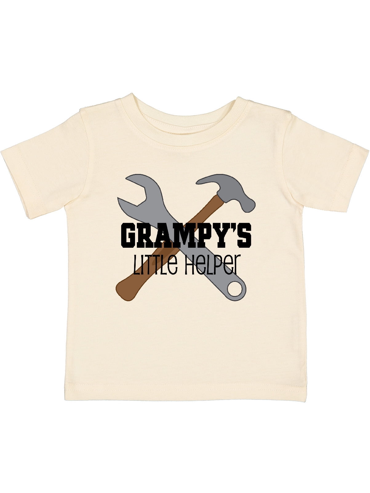 Inktastic Grampy Grandpa's Little Helper Boys Baby T-Shirt - Walmart.com