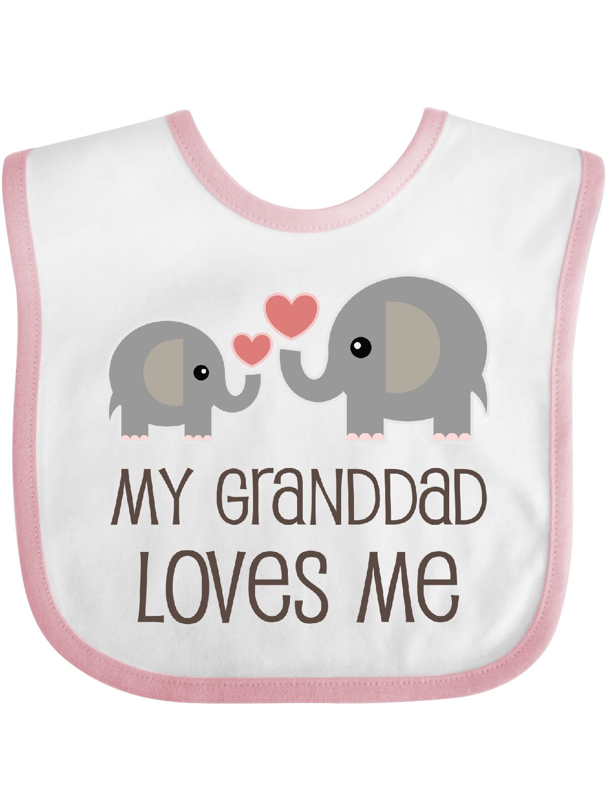 Inktastic Granddad Loves Me Grandchild Boys or Girls Baby Bib - Walmart.com