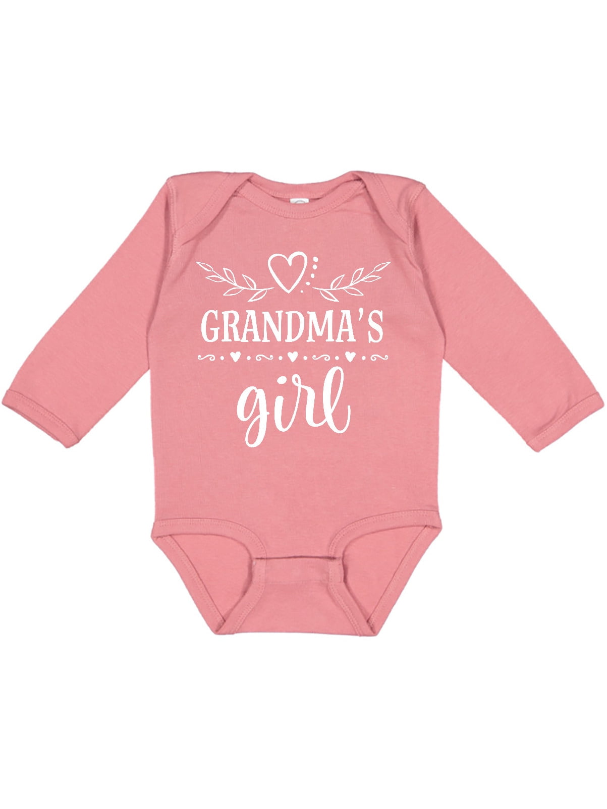 Inktastic Grandma Girl for Granddaughter Girls Long Sleeve Baby Bodysuit - Walmart.com