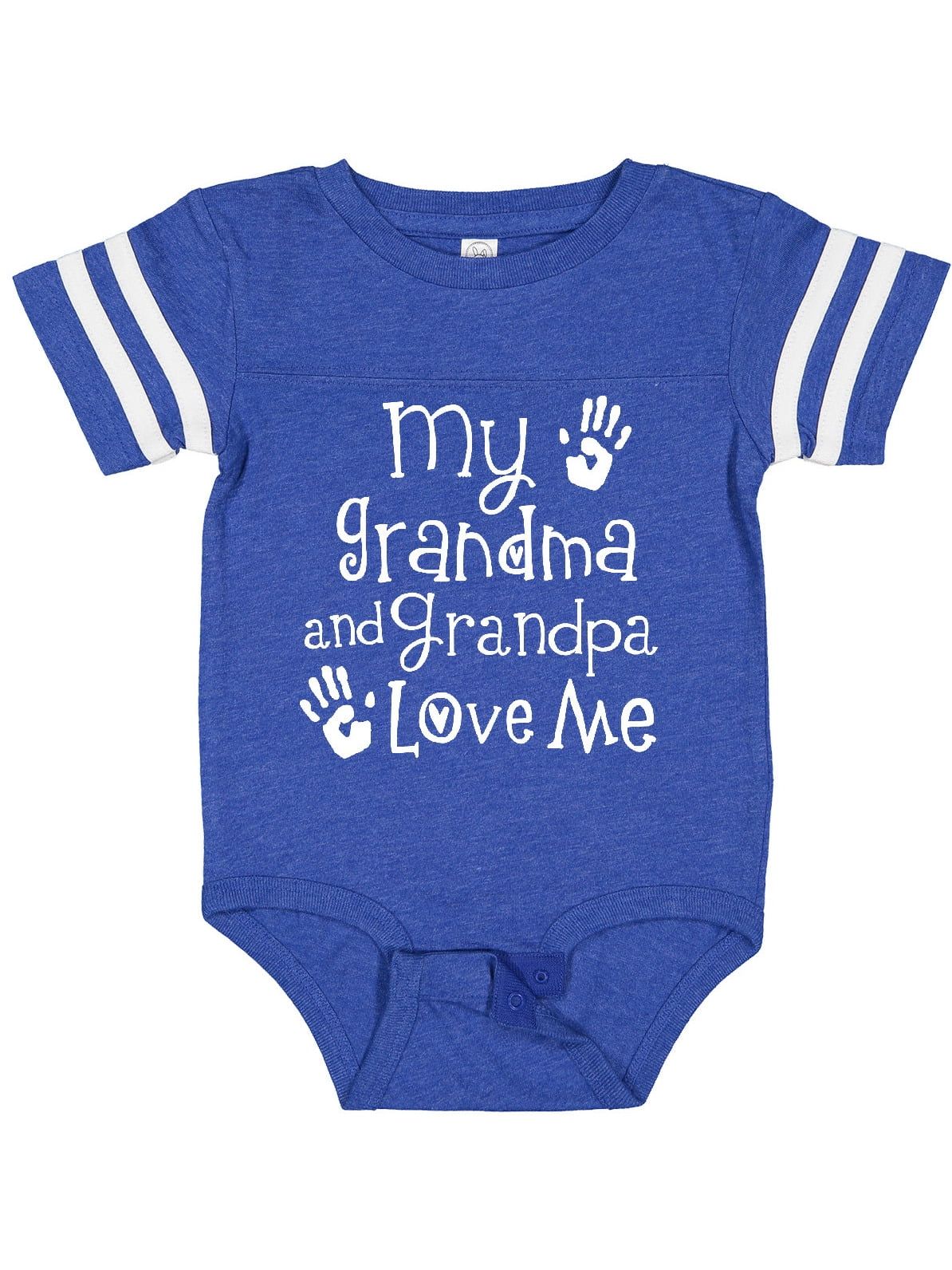 Inktastic Grandma Grandpa Love Me Girls Boys or Girls Baby Bodysuit - Walmart.com