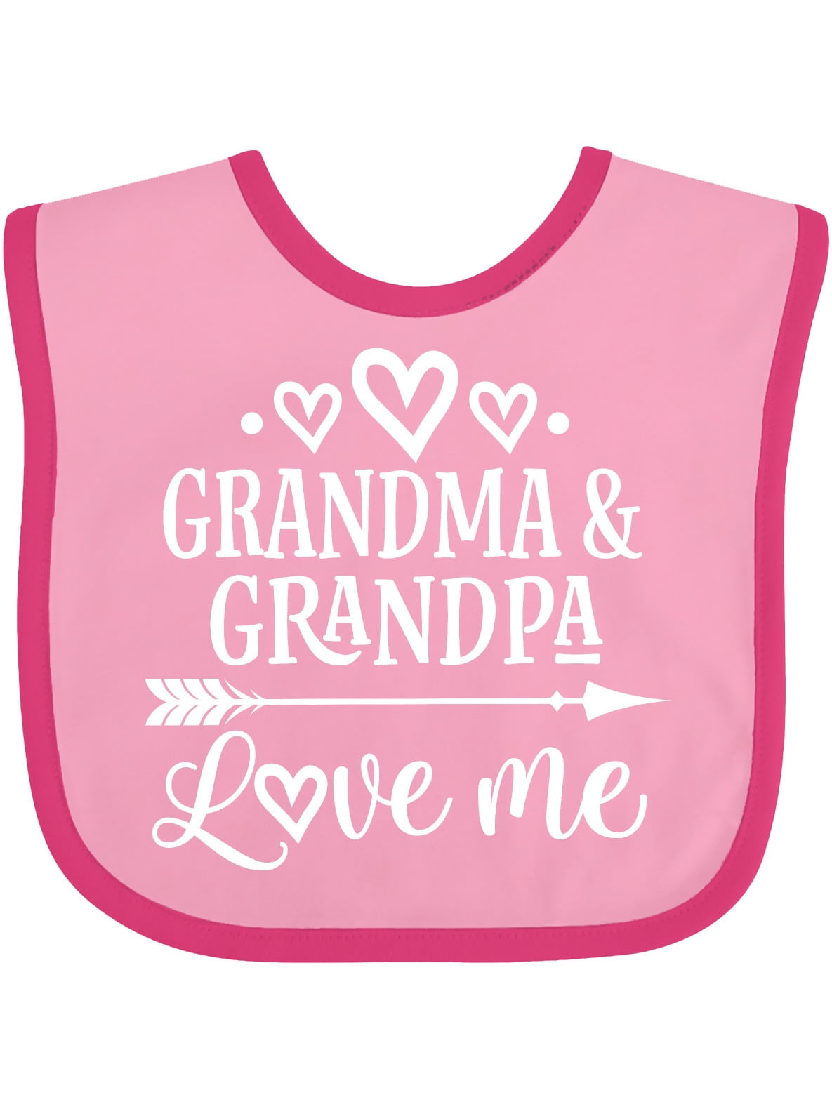 Inktastic Grandma Grandpa Love Me Grandchild Boys or Girls Baby Bib - Walmart.com
