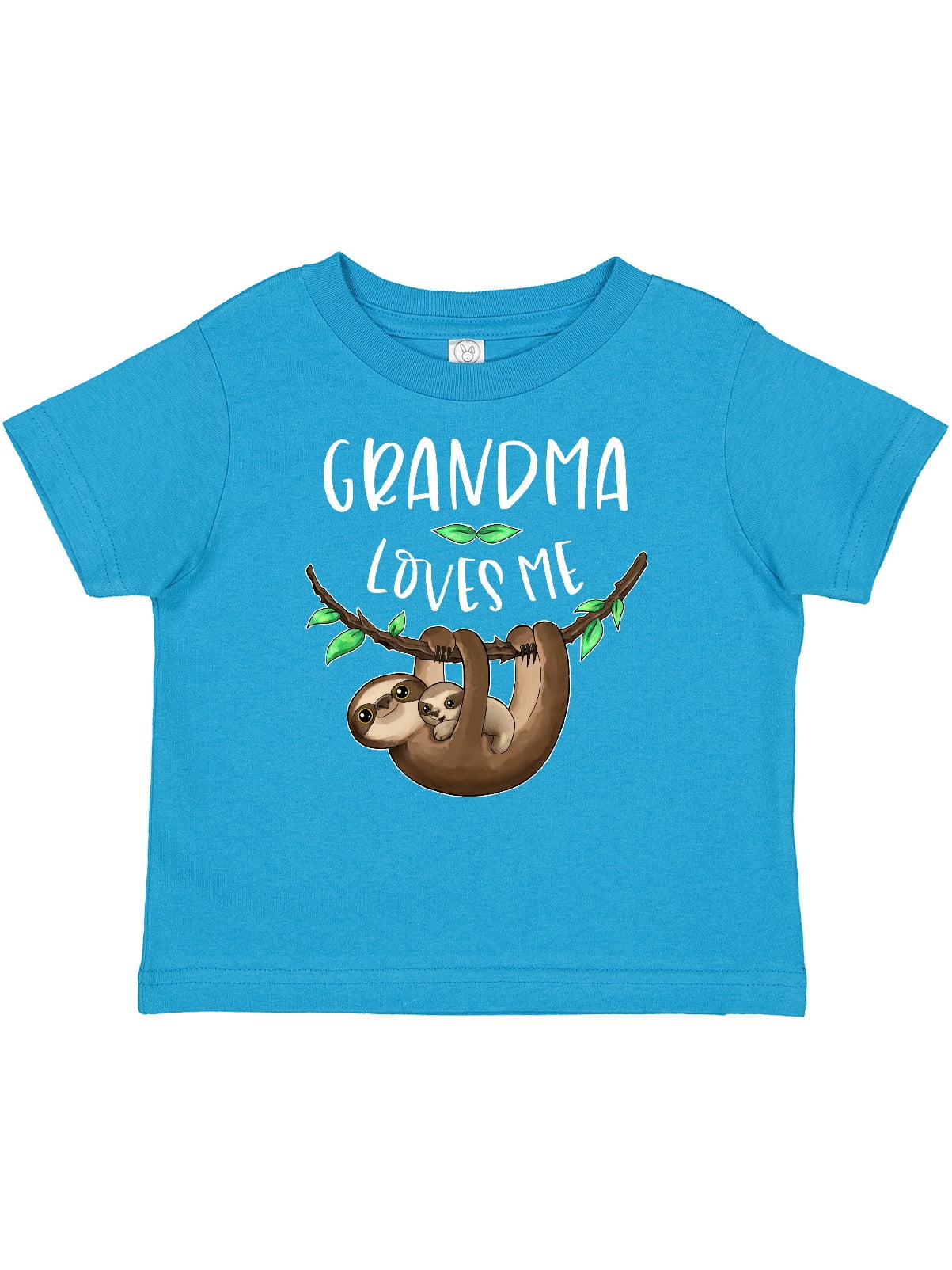 Inktastic Grandma Loves Me Cute Sloth and Baby Boys or Girls Baby T-Shirt - Walmart.com