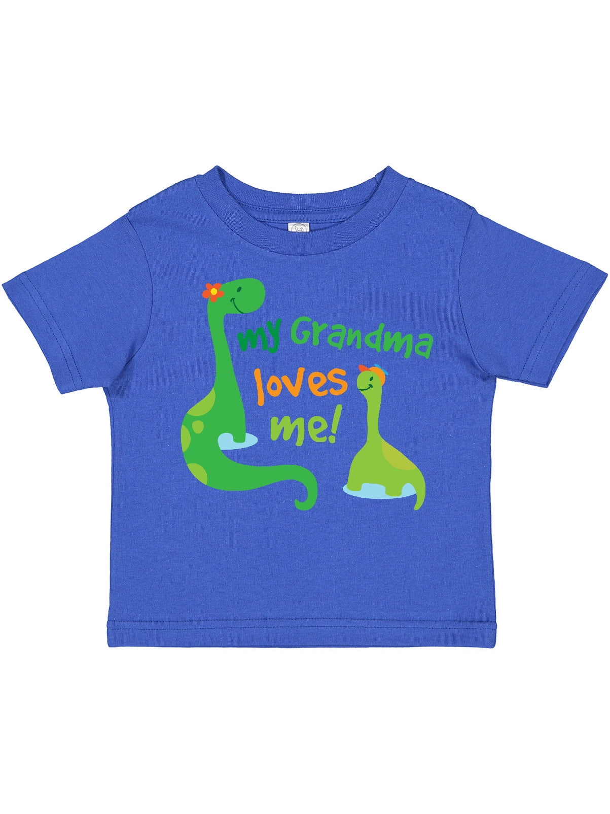 Inktastic Grandma Loves Me Grandchild Dinosaur Boys Toddler T-Shirt - Walmart.com