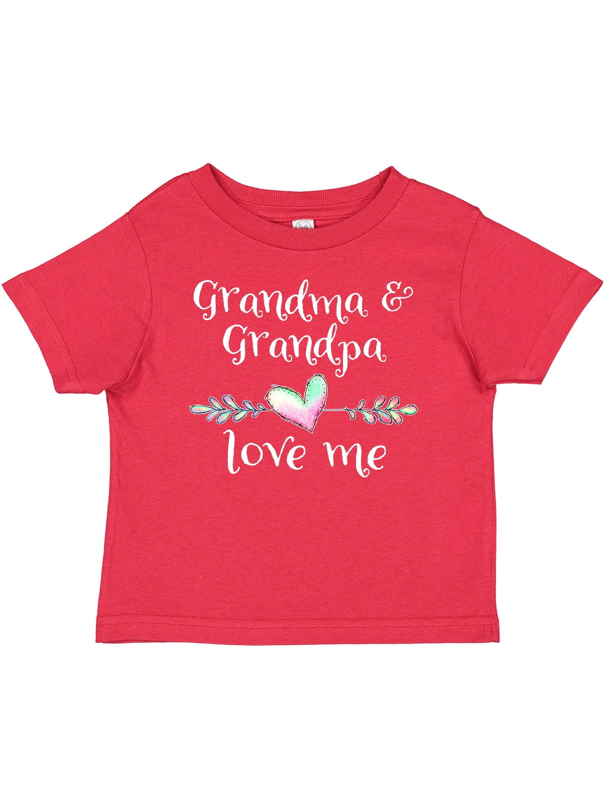 Inktastic Grandma and Grandpa Love Me- Heart Grandchild Boys or Girls Baby T-Shirt - Walmart.com