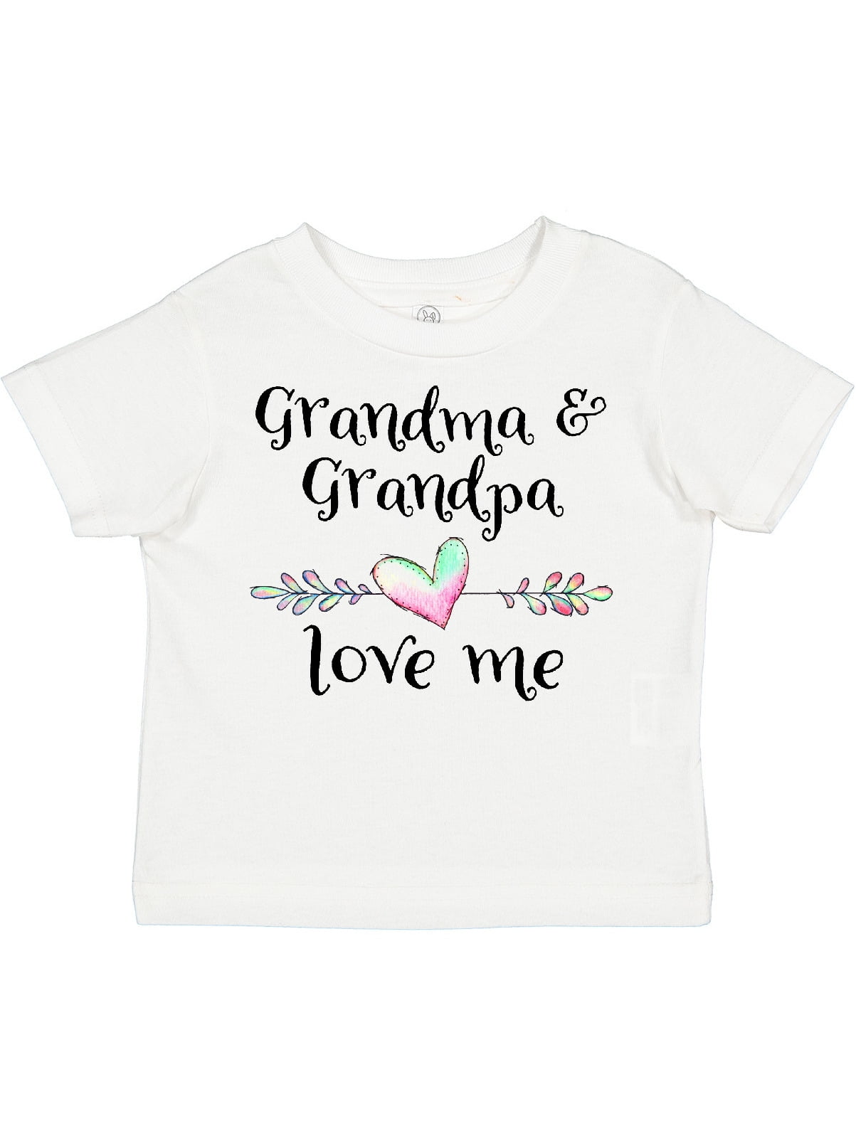 Inktastic Grandma and Grandpa Love Me- Heart Grandchild Boys or Girls Toddler T-Shirt - Walmart.com