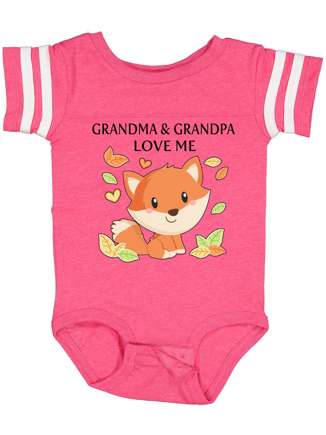 Inktastic Grandma and Grandpa Love Me- Little Fox Boys or Girls Baby Bodysuit - Walmart.com