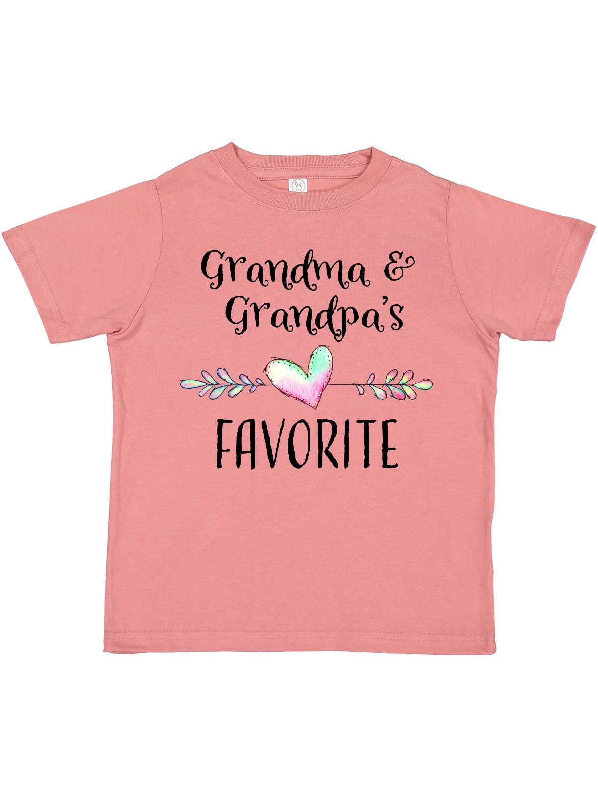 Inktastic Grandma and Grandpas Favorite- Heart Grandchild Boys or Girls Toddler T-Shirt ...