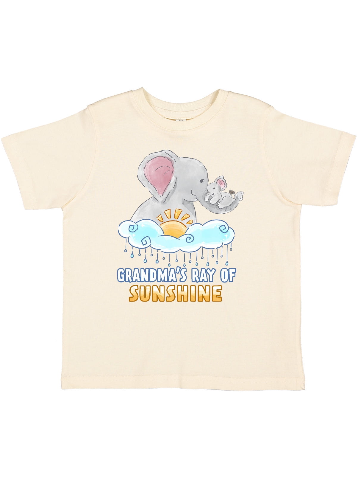 Inktastic Grandma's Ray of Sunshine Cute Elephants Rainclouds and Sun ...