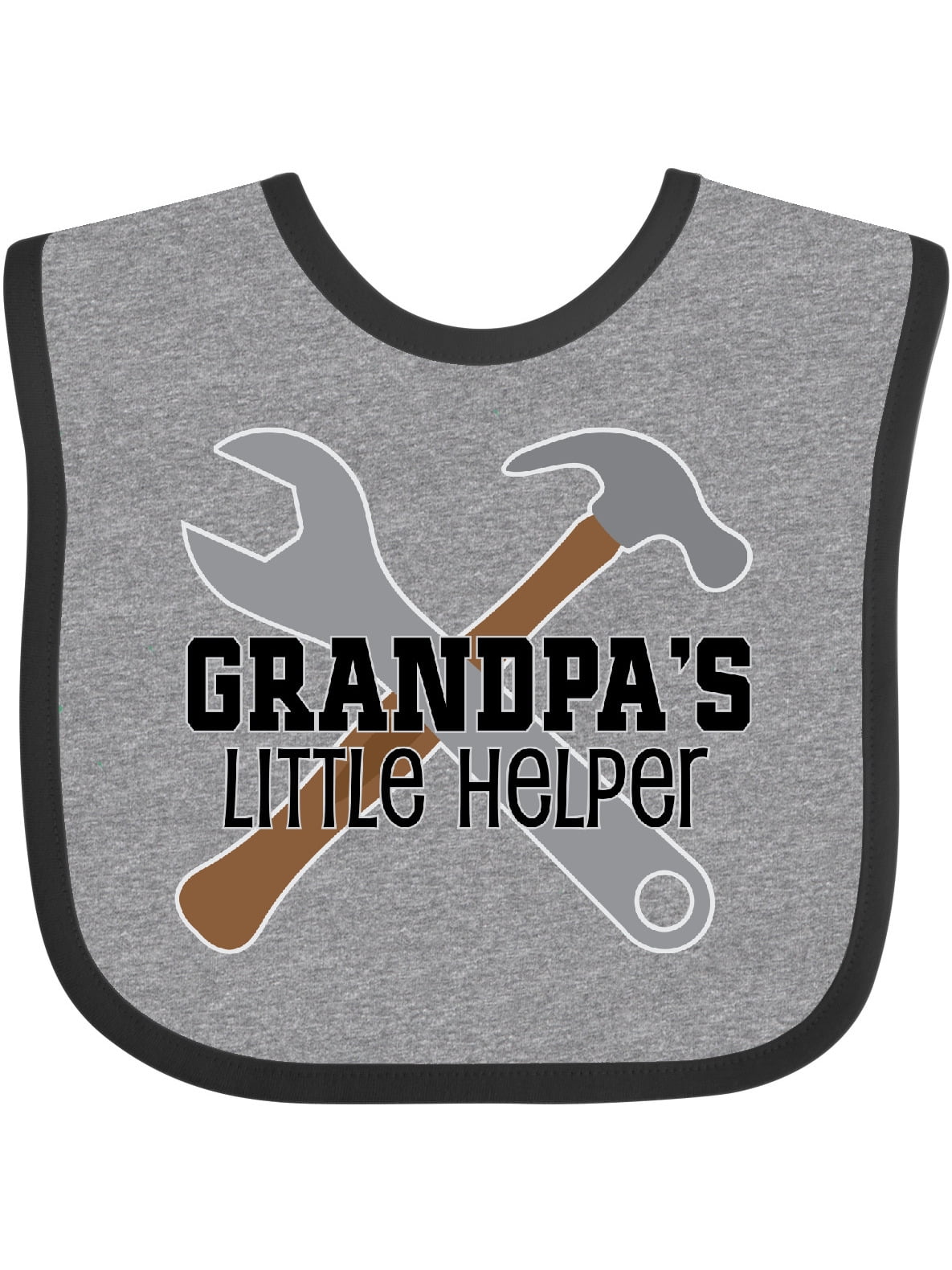 Inktastic Grandpa Little Helper Boys Baby Bib - Walmart.com