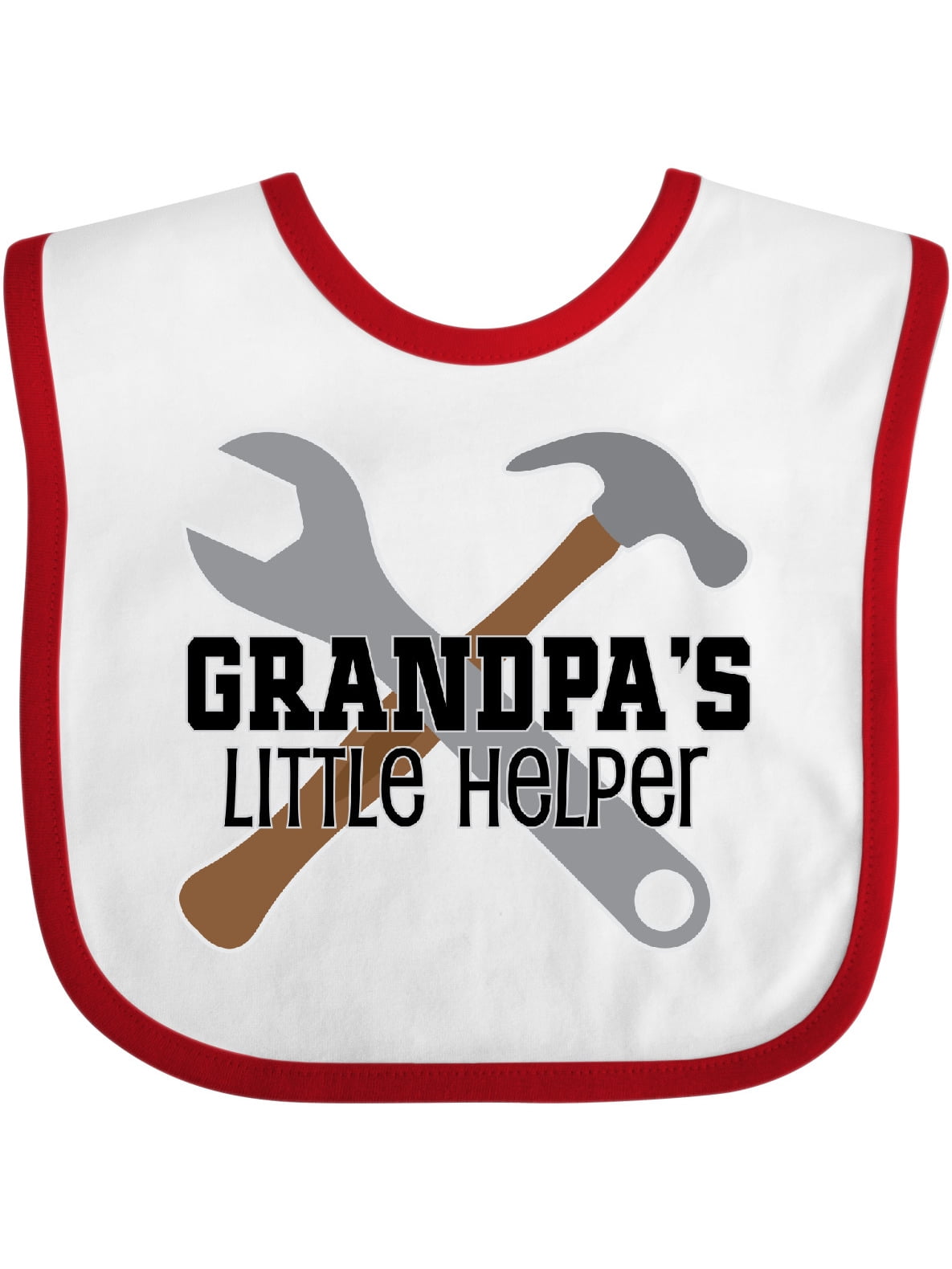 Inktastic Grandpa Little Helper Boys Baby Bib - Walmart.com