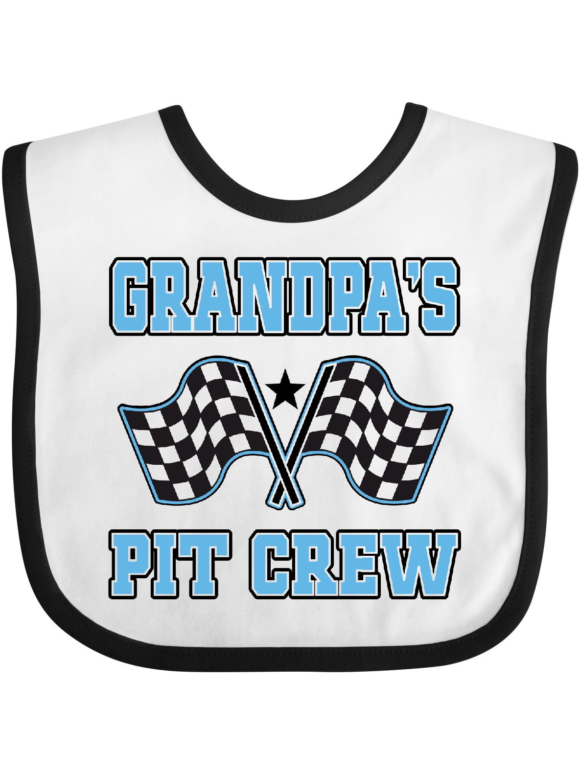 Inktastic Grandpa Pit Crew Grandson Boys Baby Bib - Walmart.com