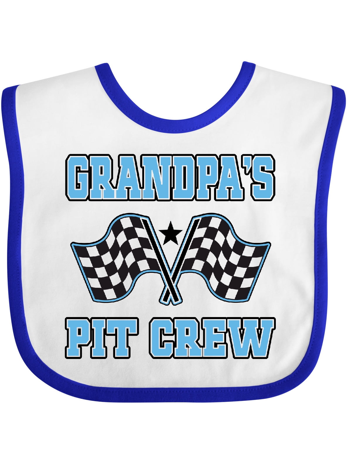 Inktastic Grandpa Pit Crew Grandson Boys Baby Bib - Walmart.com