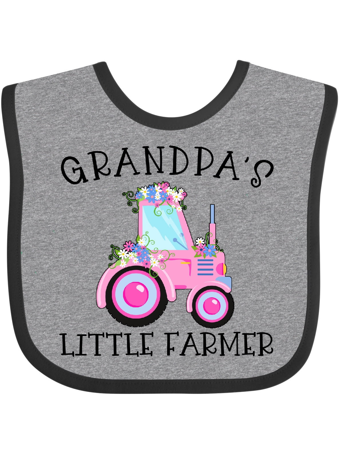 Inktastic Grandpa's Little Farmer- Pink Tractor and Flowers Boys or ...