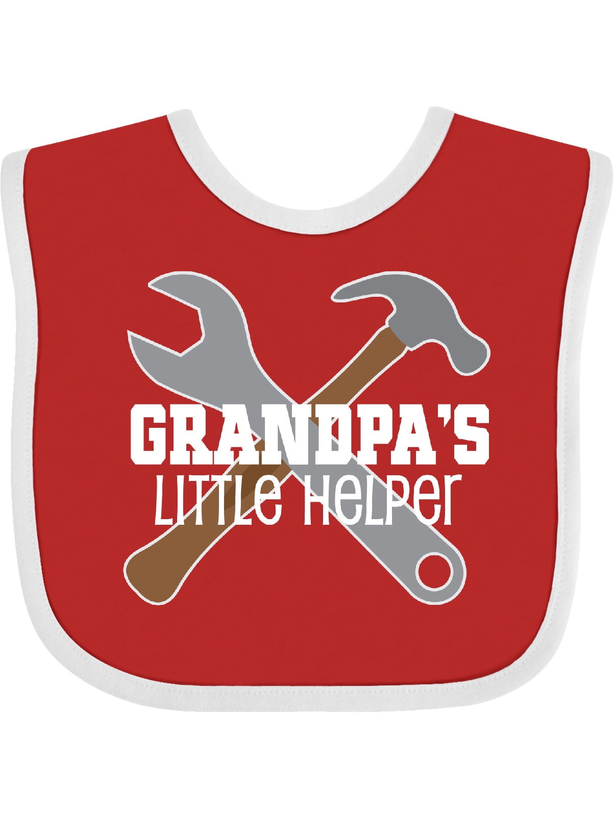 Inktastic Grandpa's Little Helper Boys Baby Bib - Walmart.com