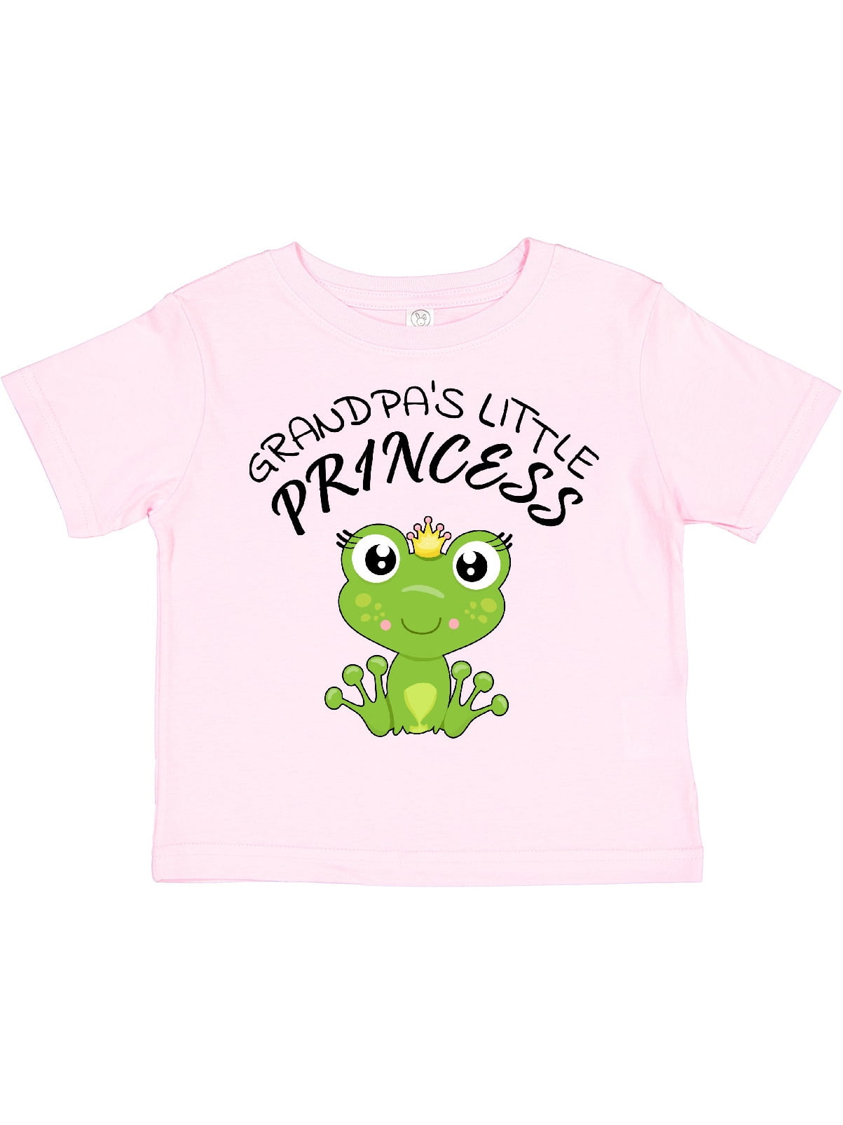 Inktastic Grandpa's Little Princess Cute Frog Girls Toddler T-Shirt ...