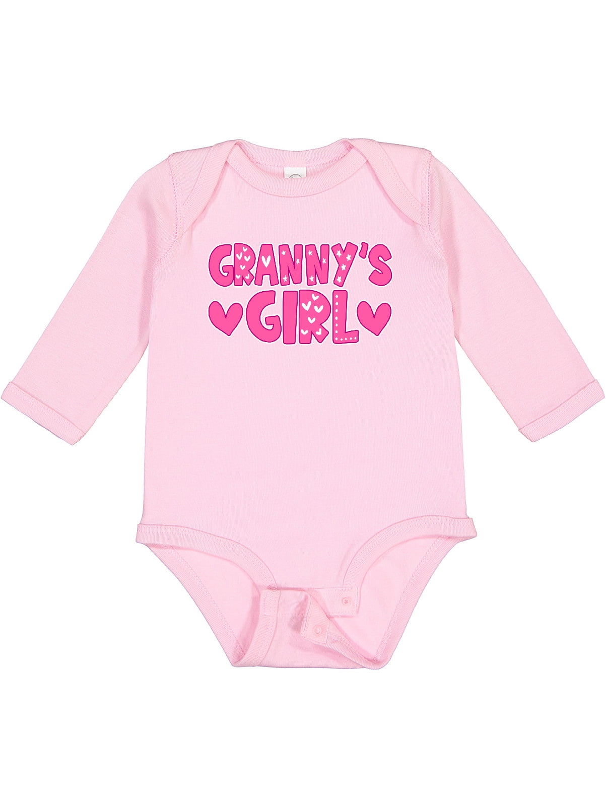 Inktastic Granny's Girl Granddaughter Girls Long Sleeve Baby Bodysuit - Walmart.com