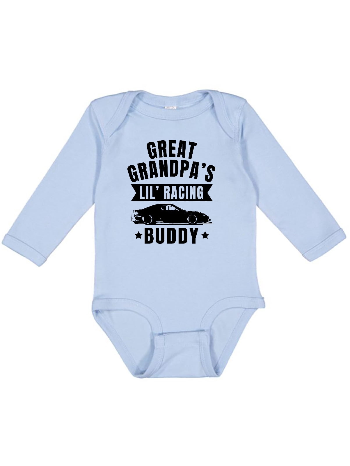Inktastic Great Grandpas Lil Racing Buddy Boys or Girls Long Sleeve ...