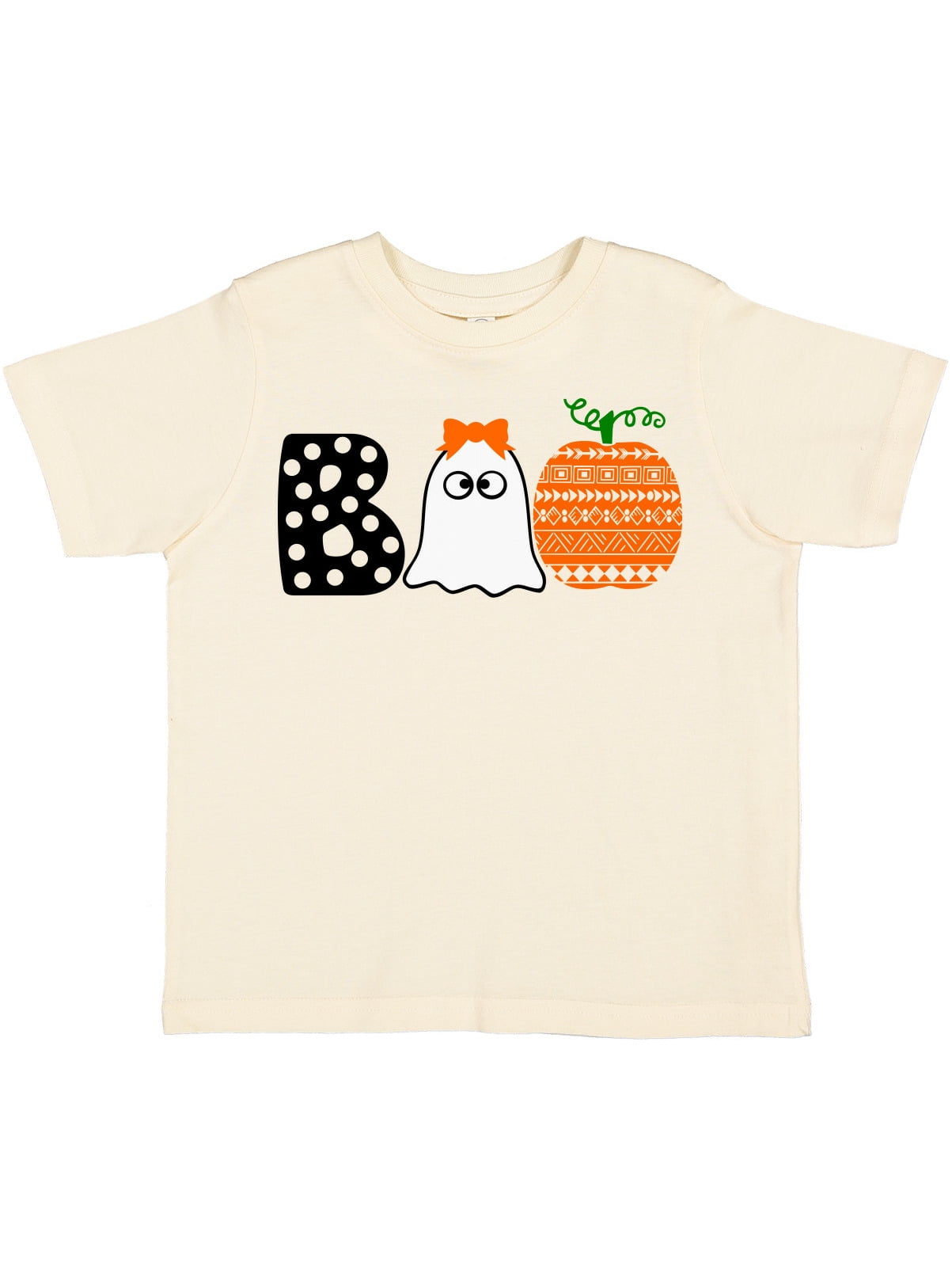 Inktastic Halloween Boo Cute Ghost and Pumpkin Boys or Girls Toddler T ...