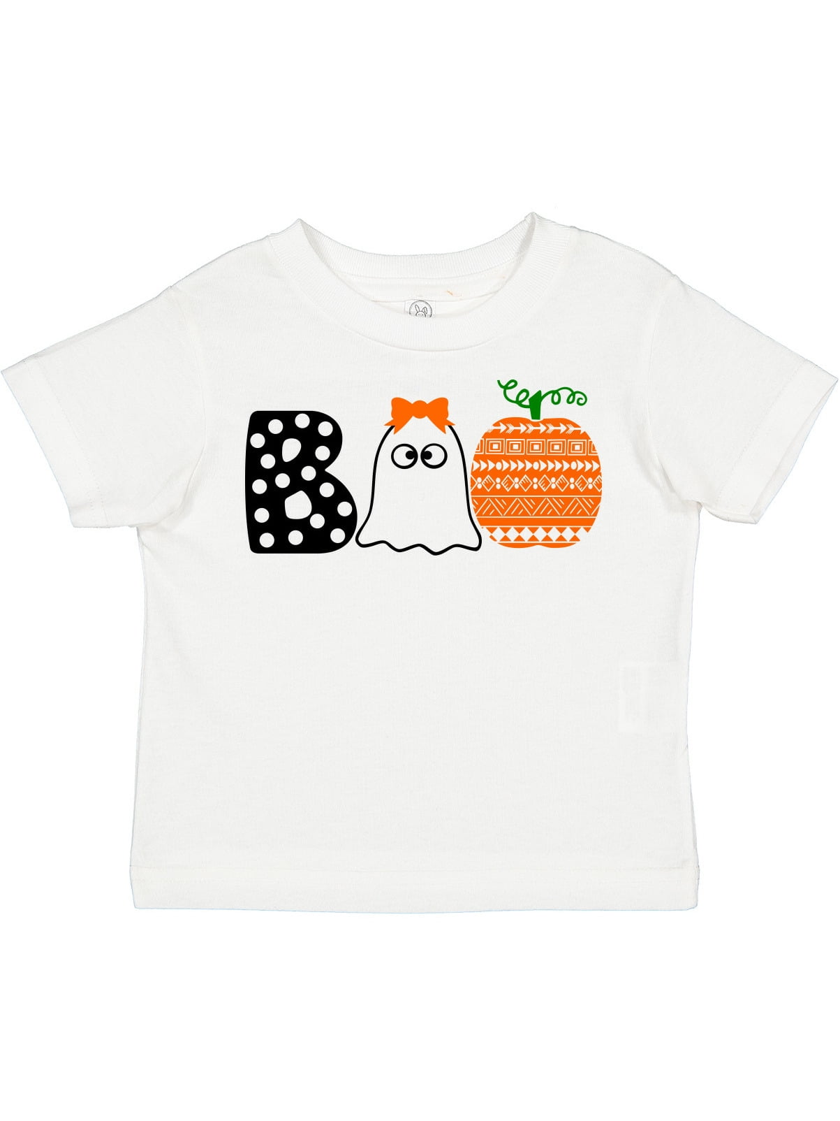 Inktastic Halloween Boo Cute Ghost and Pumpkin Boys or Girls Toddler T ...
