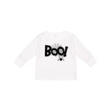 Inktastic Halloween Boo with Spider and Web in Black Boys or Girls Long ...