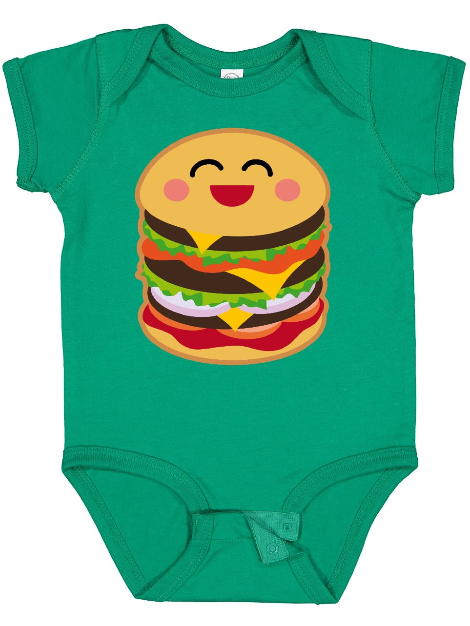 Inktastic Hamburger Kawaii Boys or Girls Baby Bodysuit - Walmart.com