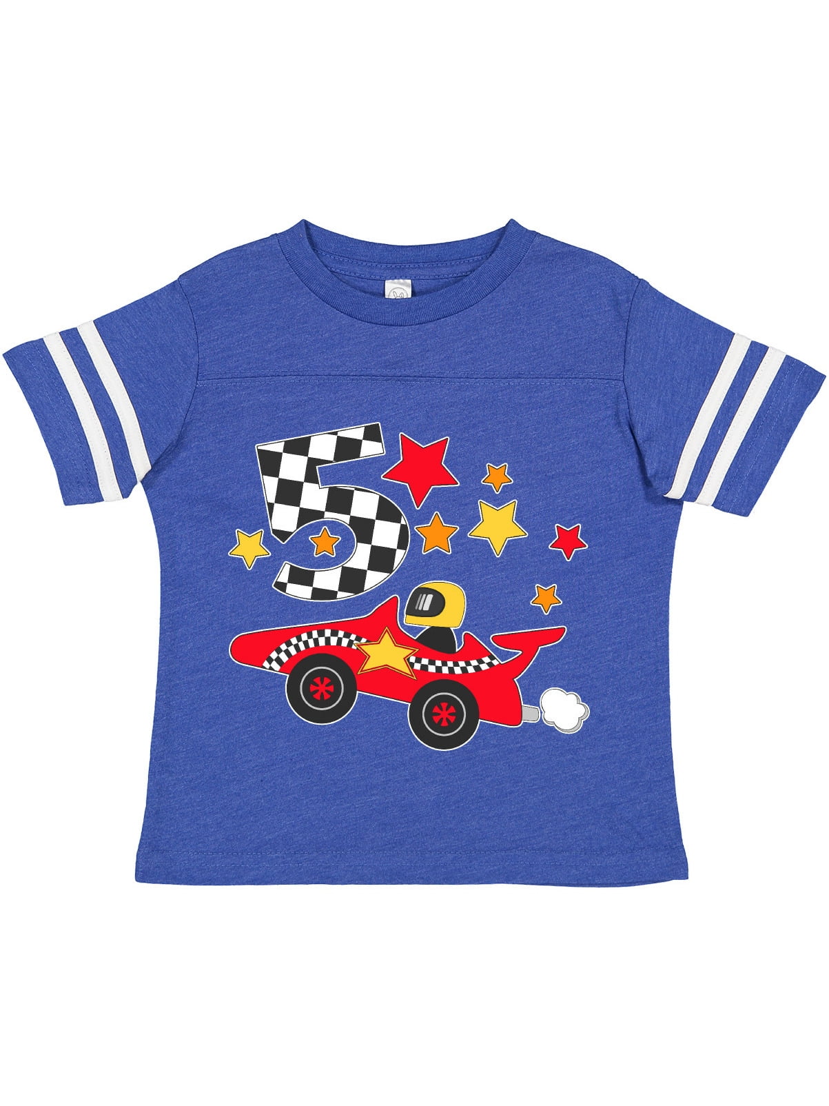 Inktastic Happy 5th Birthday -red Racing Car Boys or Girls Toddler T ...