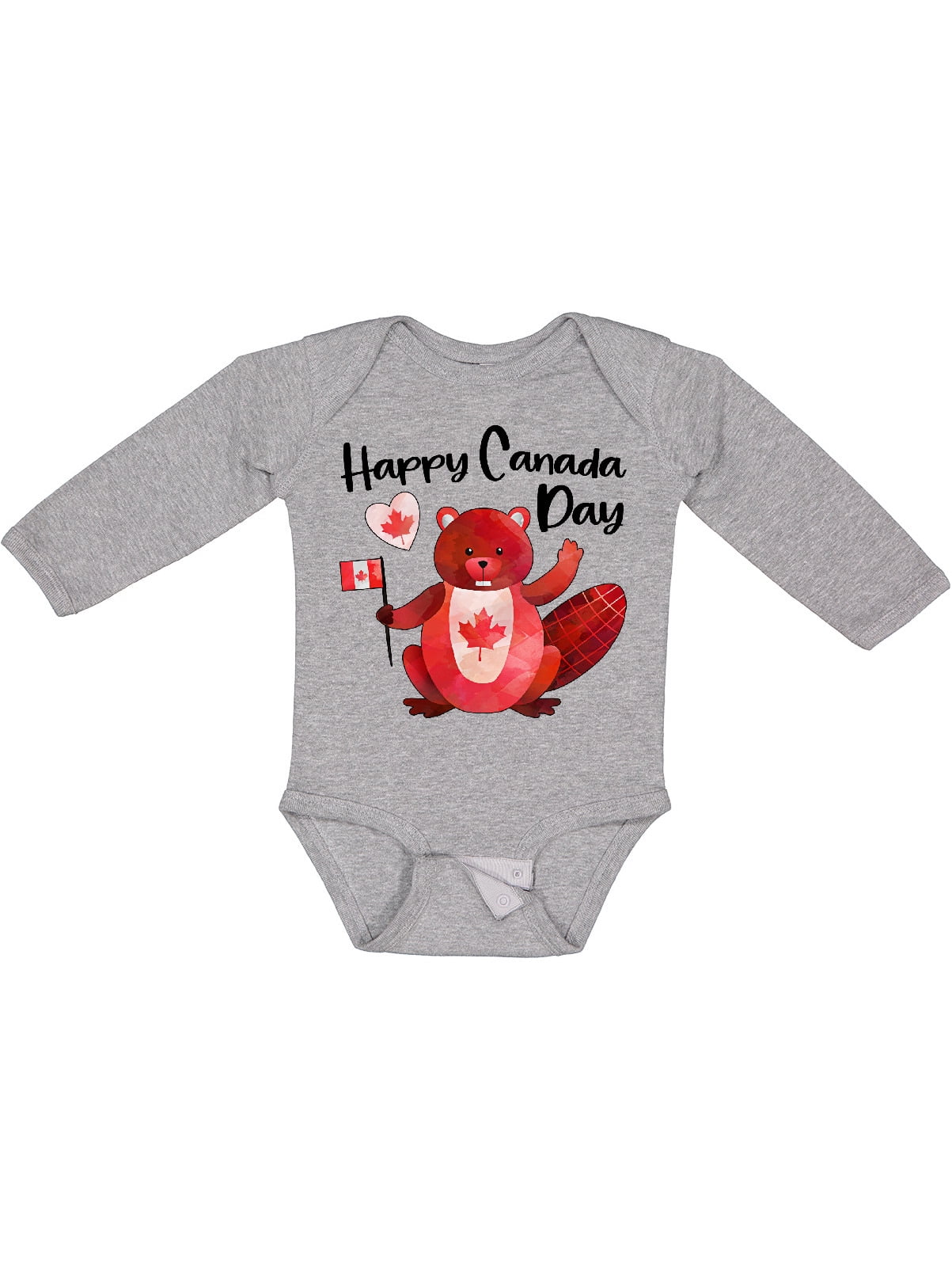 Inktastic Happy Canada Day Cute Red Beaver with Canadian Flag Boys or ...