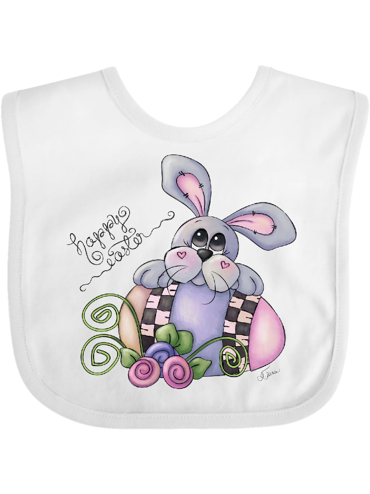 Inktastic Happy Easter Bunny Rabbit Boys Baby Bib - Walmart.com