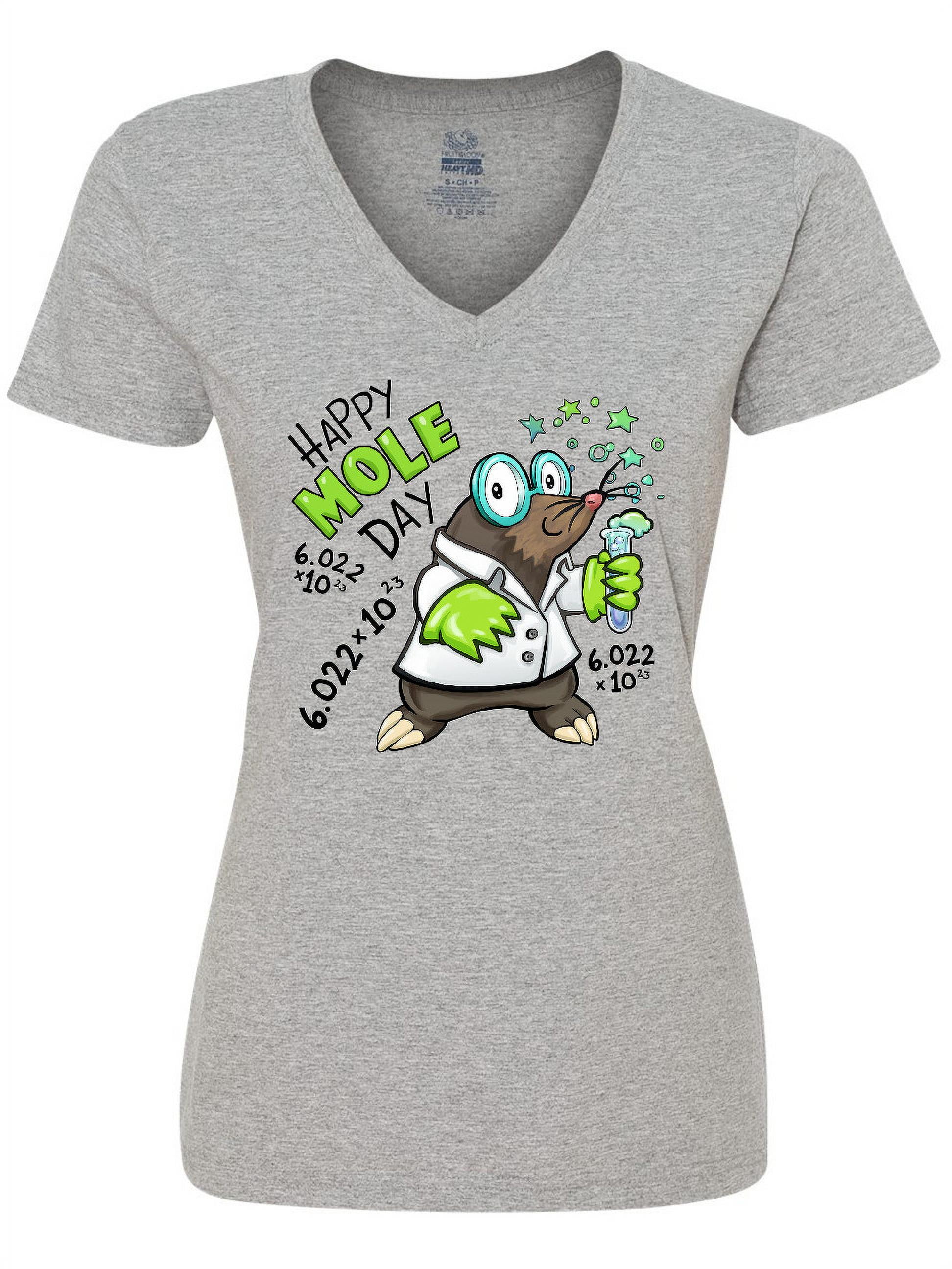 Inktastic Happy Mole Day- Chemistry Mole Women's V-Neck T-Shirt ... Inktastic Happy Mole Day- Chemistry Mole Women's V-Neck T-Shirt ...