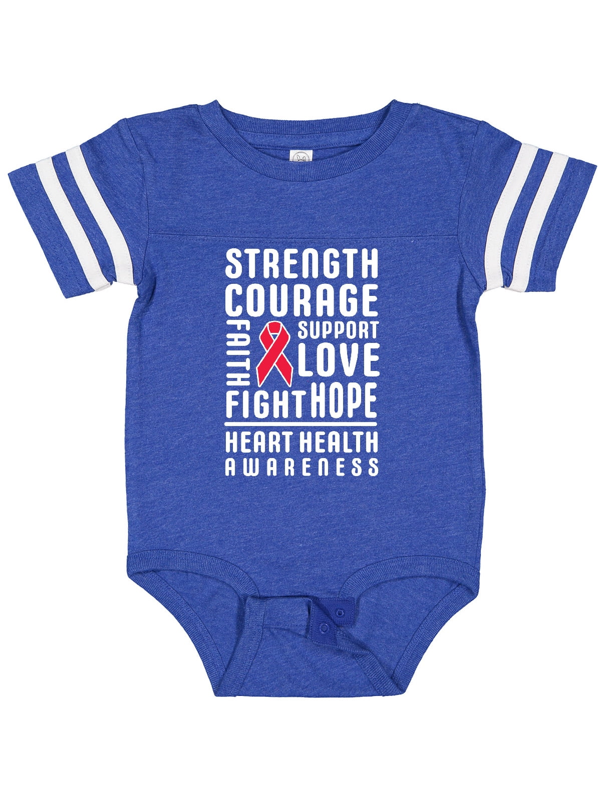 Inktastic Heart Health Awareness Strength Courage Support Boys or Girls Baby Bodysuit - Walmart.com