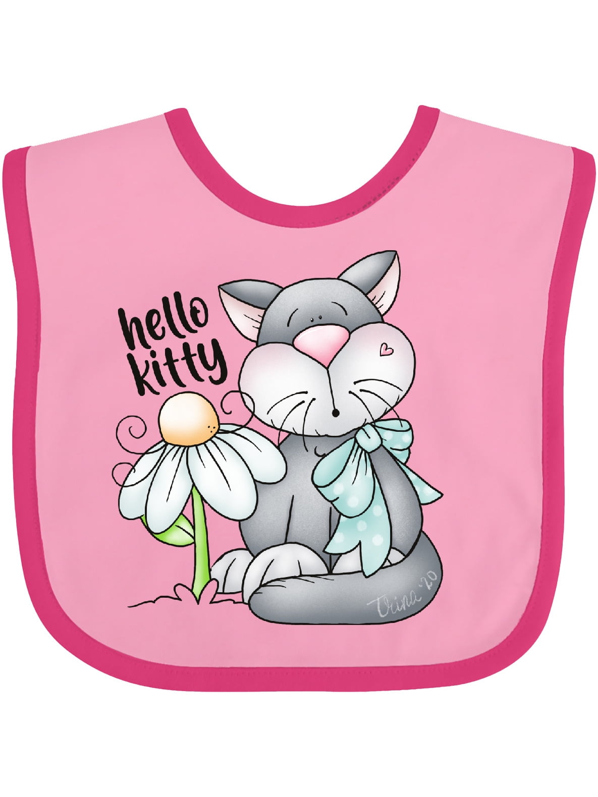 Inktastic Hello Kitty Cat Boys Baby Bib - Walmart.com