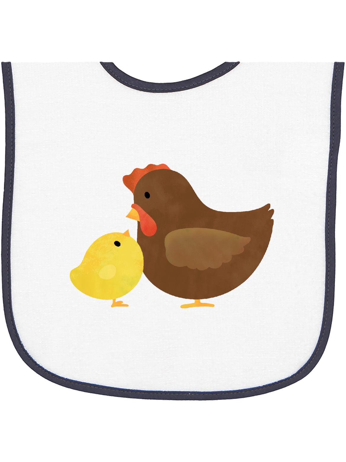Inktastic Hen and Chick Farm Animals Baby Terry Cloth Bib - Walmart.com