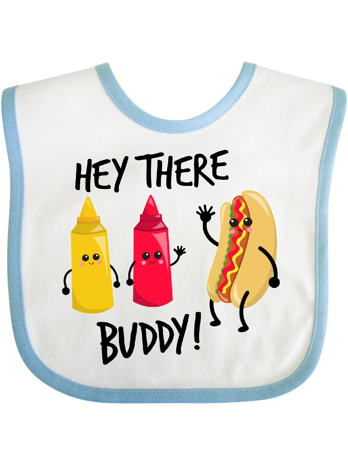 Inktastic Hey There Buddy with Ketchup Mustard and Hot Dog Boys or ...