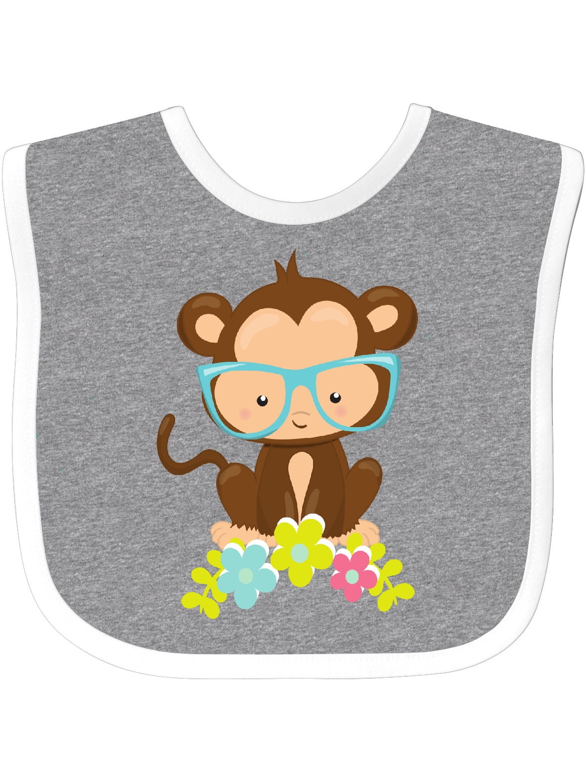 Inktastic Hipster Monkey, Monkey with Glasses, Flowers Boys or Girls ...