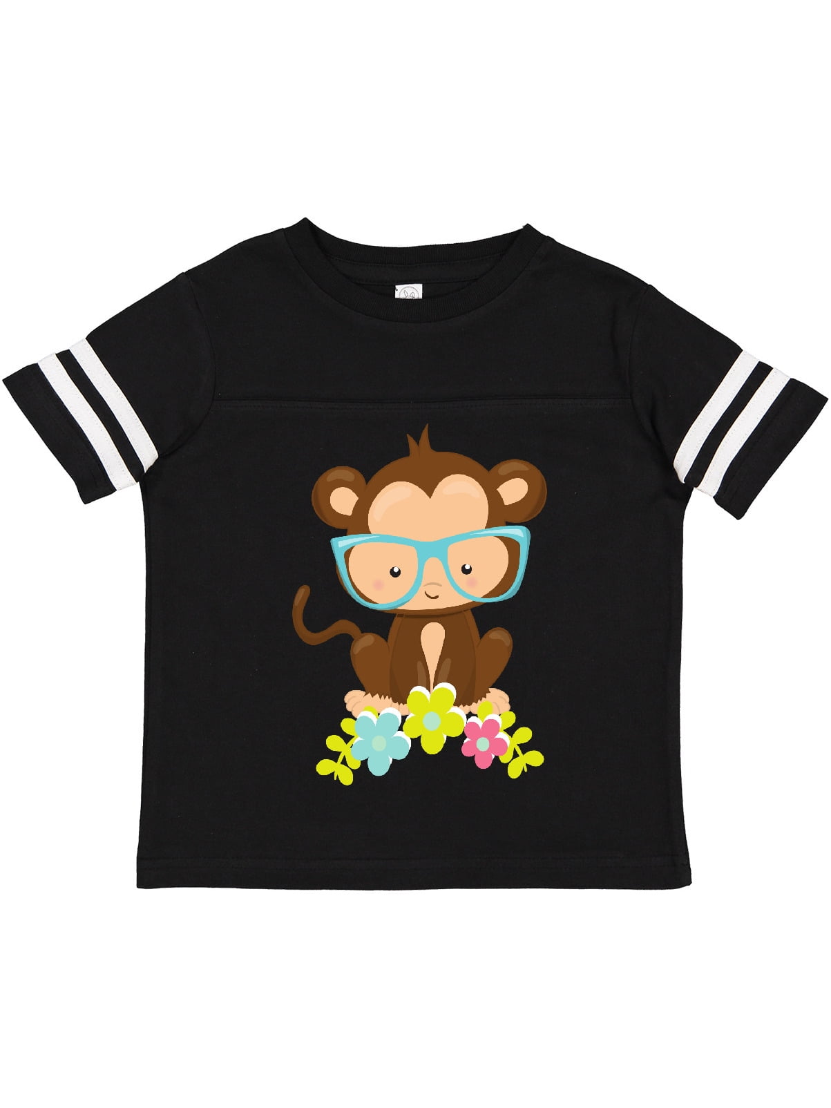 Inktastic Hipster Monkey, Monkey with Glasses, Flowers Boys or Girls ...