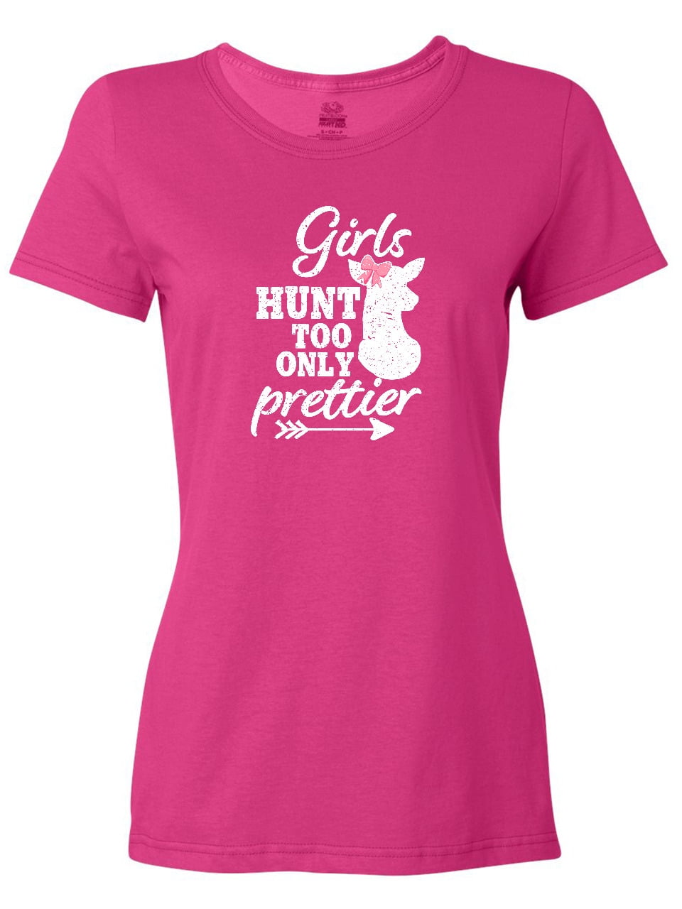 Inktastic Hunting Girls Hunt Too Only Prettier with Doe and Arrow Women ...