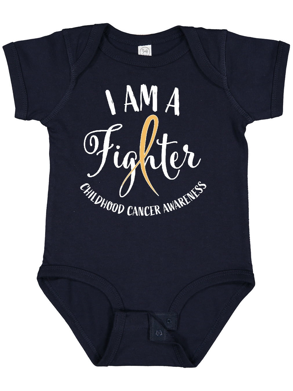 Inktastic I Am a Fighter Childhood Cancer Awareness Boys or Girls Baby ...