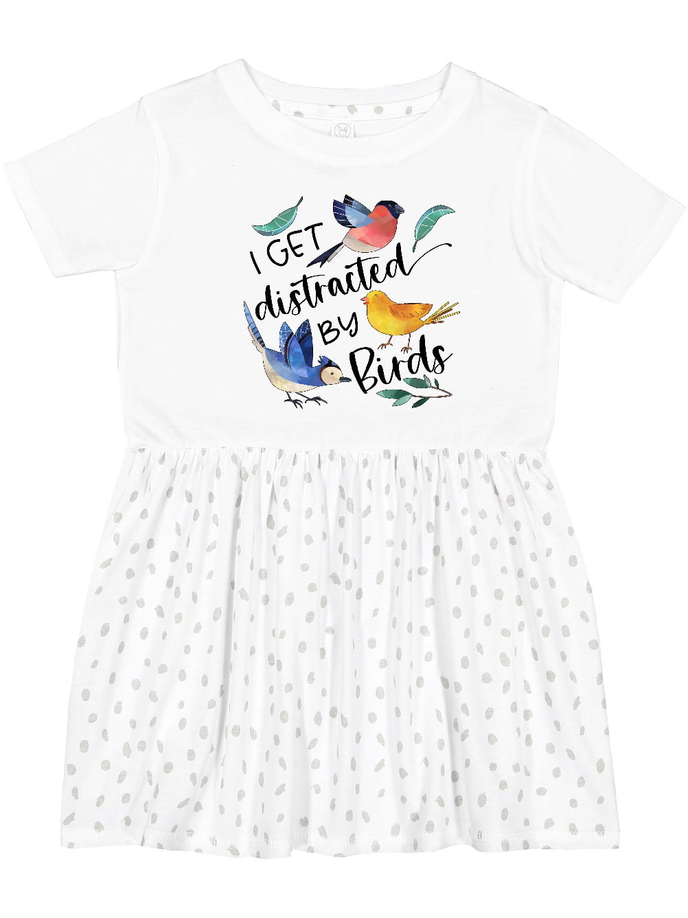 Inktastic I Get Distracted by Birds Girls Toddler Dress - Walmart.com