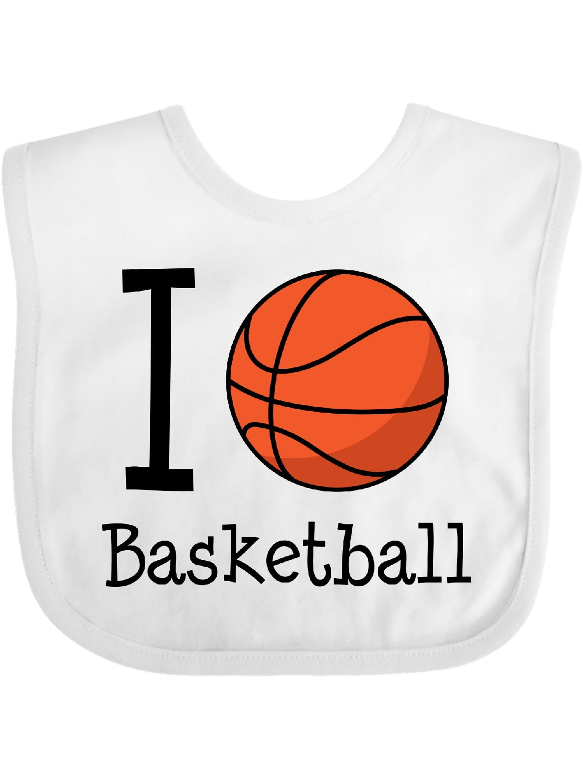 Inktastic I Heart Basketball Boys or Girls Baby Bib - Walmart.com