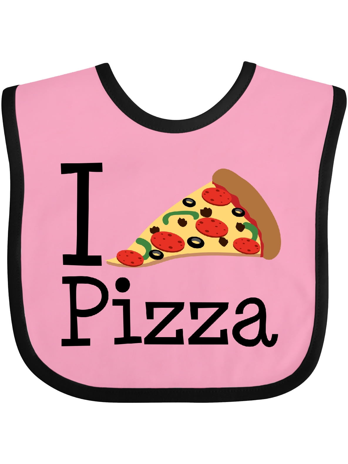 Inktastic I Heart Pizza Boys or Girls Baby Bib - Walmart.com